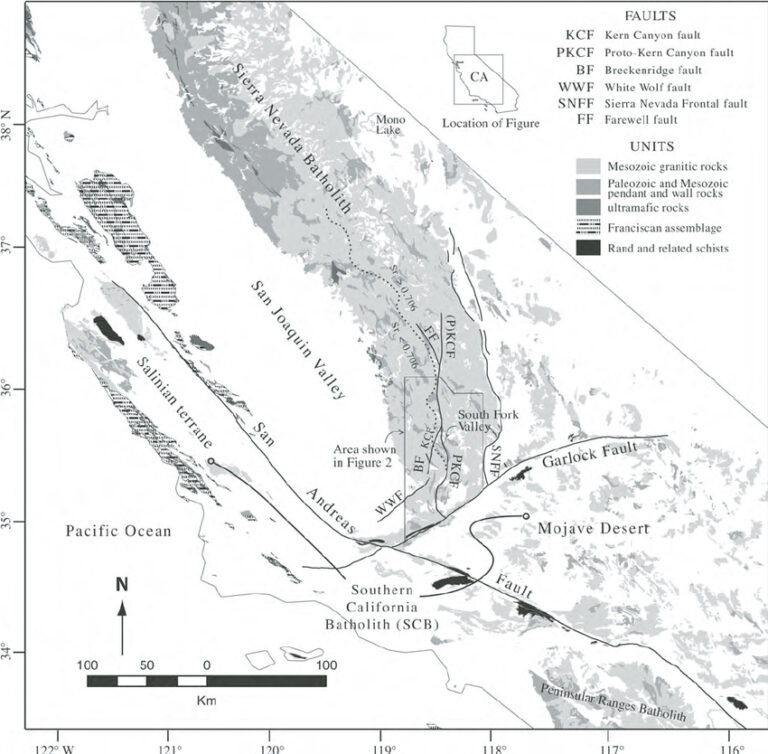 Sierra Nevada Batholith – Notes