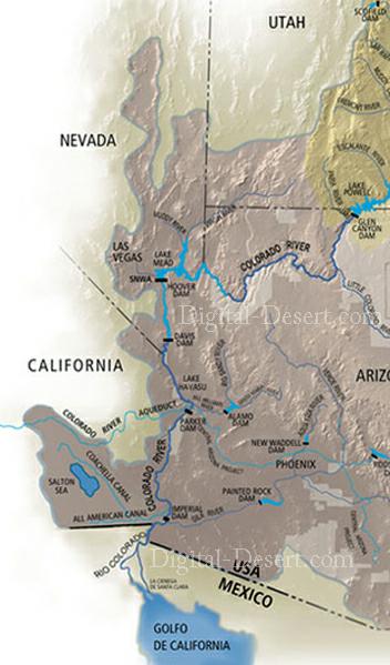 Colorado River Nevada Map