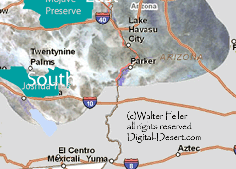 Southern Mojave Desert Map