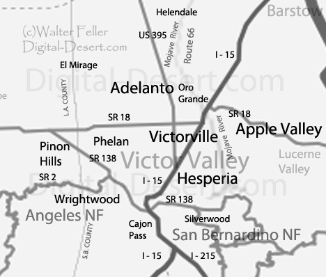 Victor Valley Map
